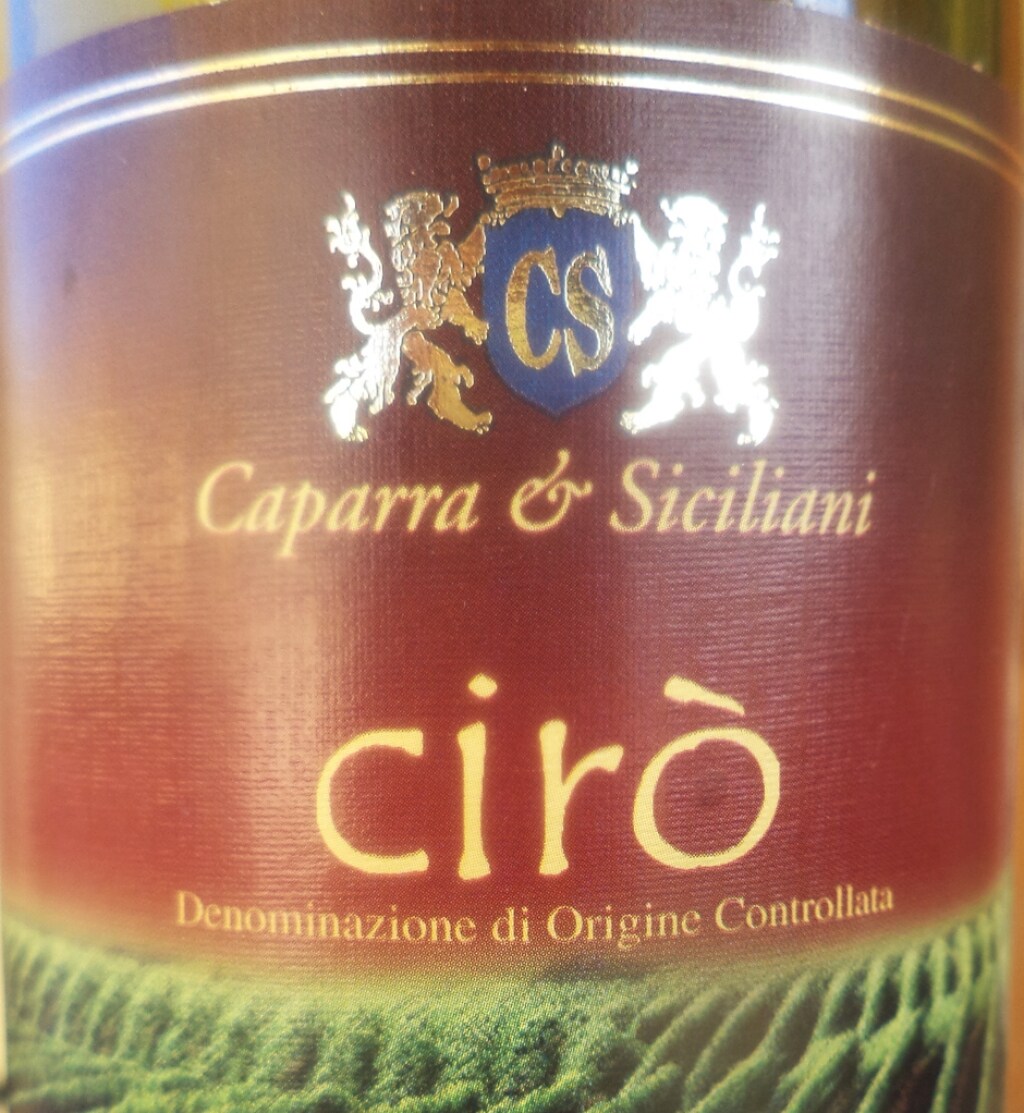 DOC Cirò Rosso Classico Superiore Riserva – Caparra & Siciliani 2008 ...