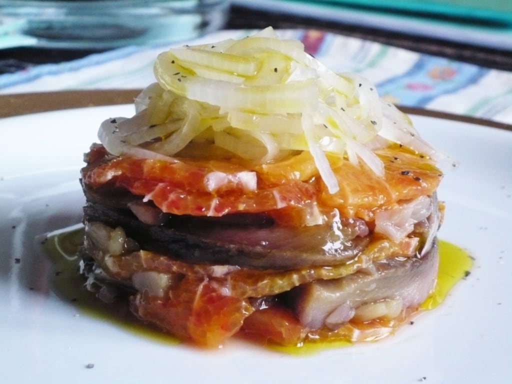 Ricetta Aringa affumicata con arance e cipolla gelificata al Moscato ...