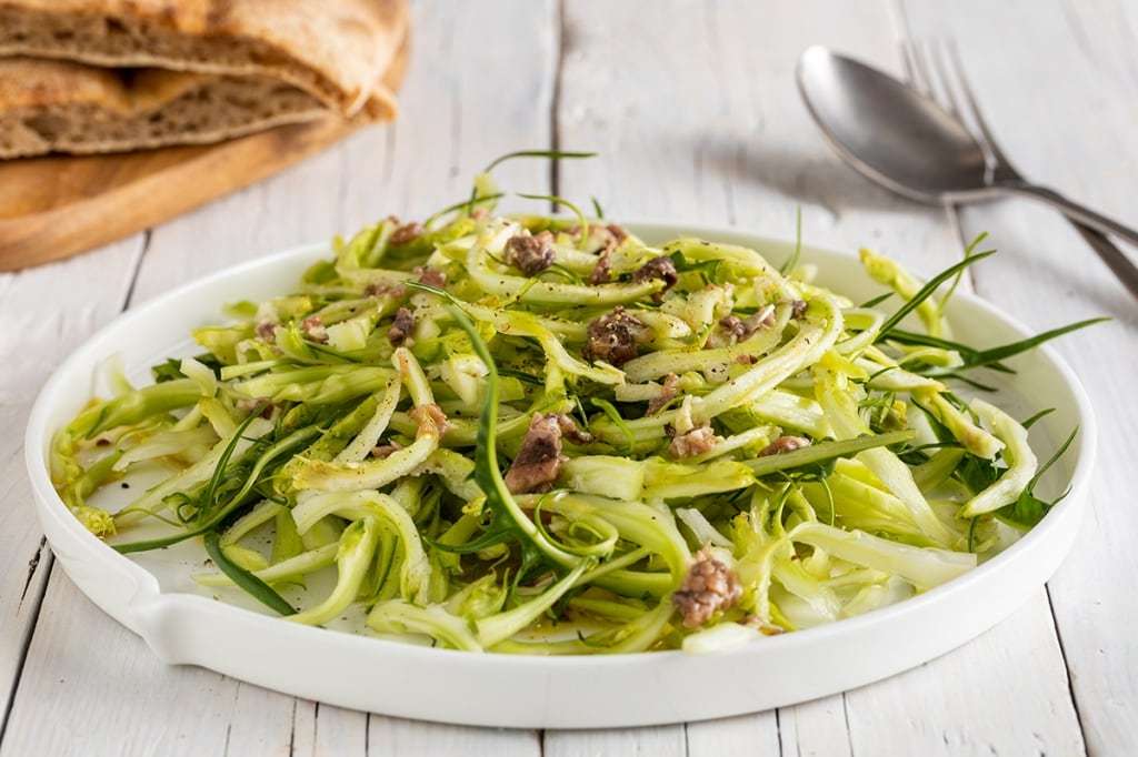 Ricetta Insalata di puntarelle - Cucchiaio d'Argento