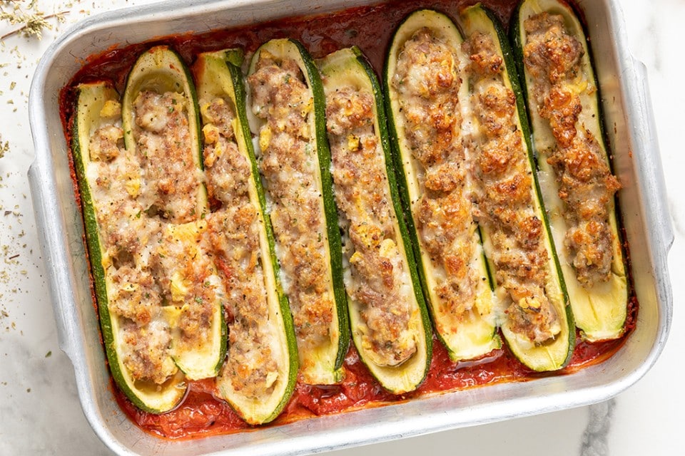 Ricetta Zucchine ripiene di gamberetti - Cucchiaio d'Argento