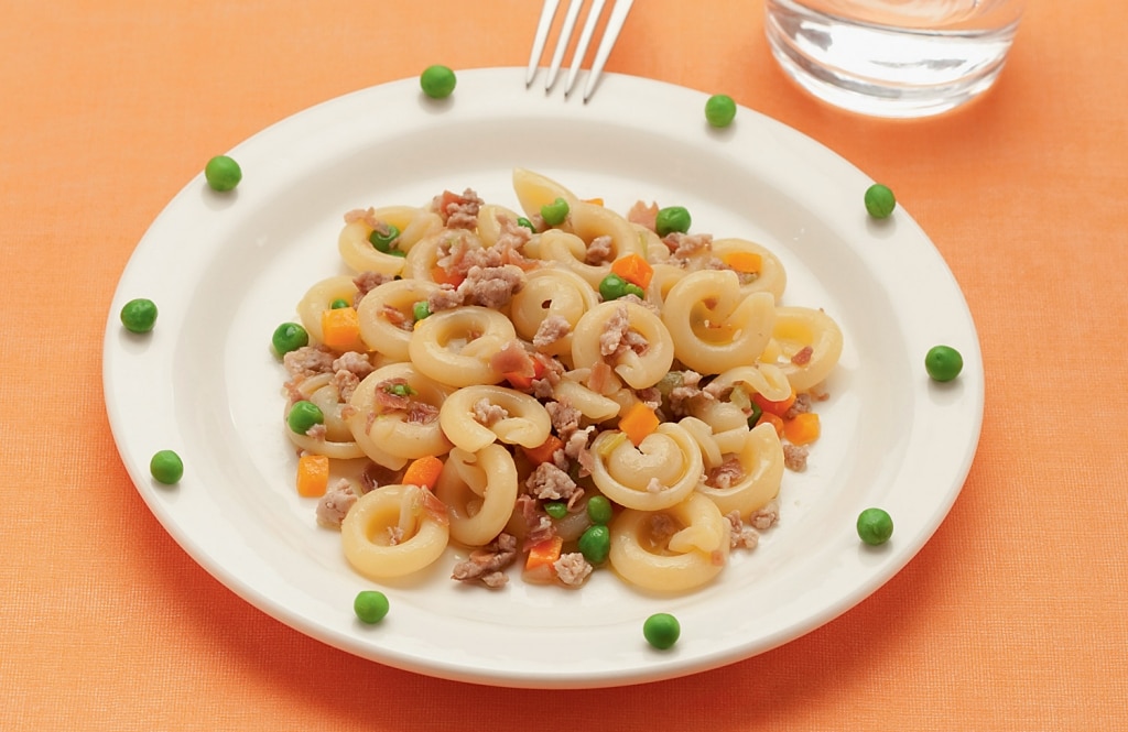 Ricetta Dischi volanti al ragù bianco con piselli - Cucchiaio d'Argento