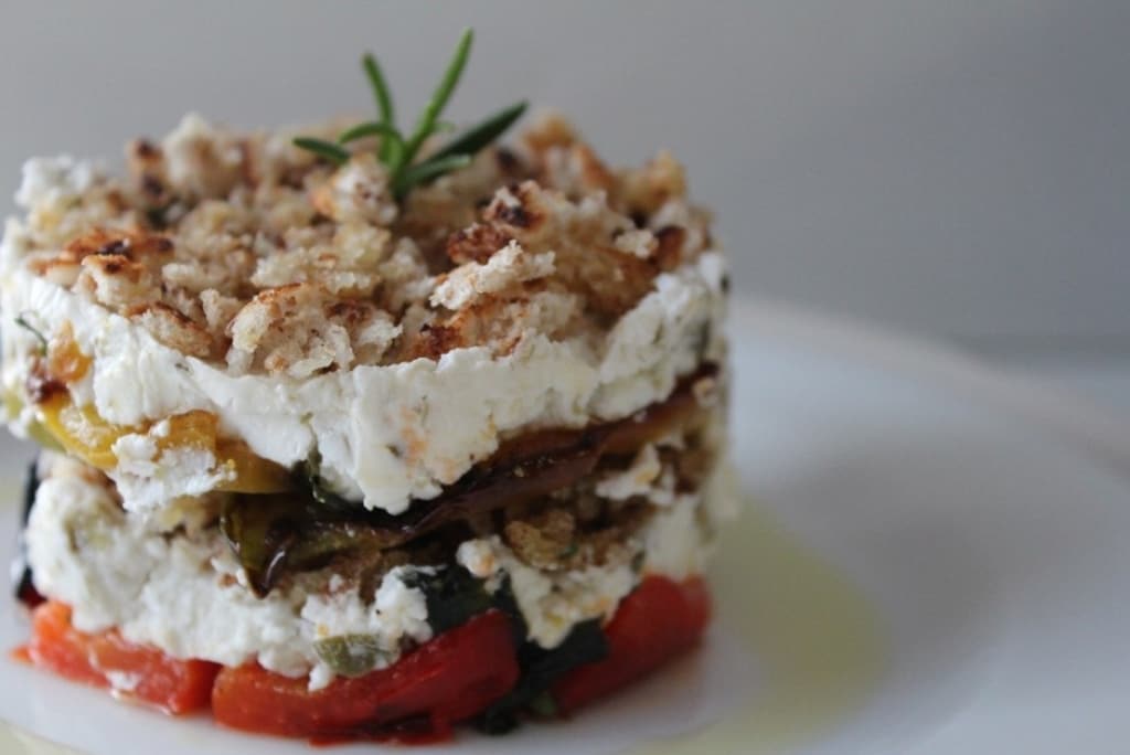 Ricetta Peperoni, robiola e pane al rosmarino - Cucchiaio d'Argento