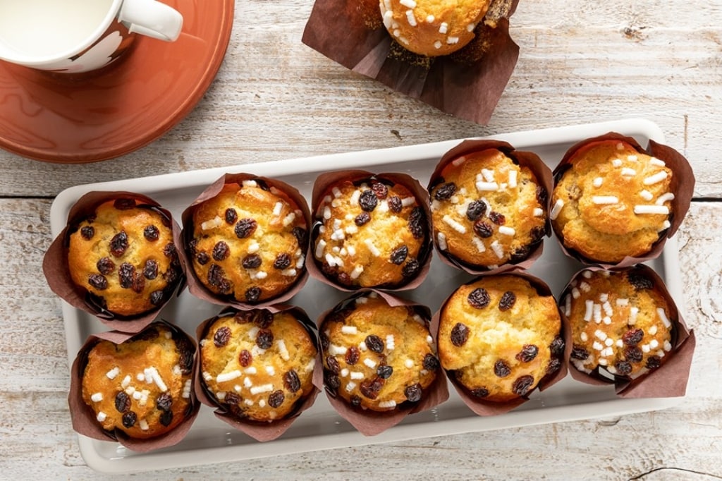 Ricetta Muffin all'uvetta - Cucchiaio d'Argento