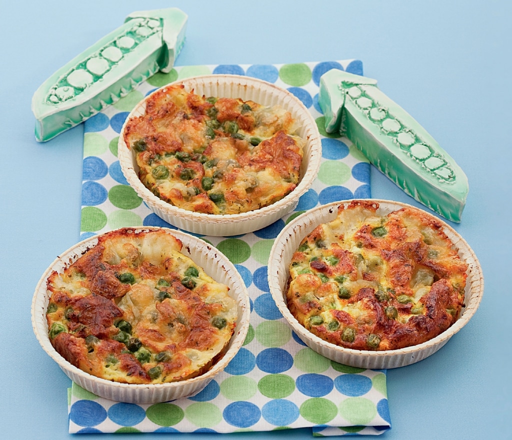 Ricetta Frittatine al forno con piselli, ricotta e provola affumicata ...