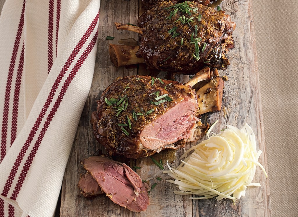 Ricetta Stinco di maiale arrosto al miele e senape - Cucchiaio d'Argento