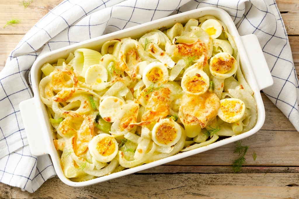 Ricetta Sformato di finocchi, uova e taleggio - Cucchiaio d'Argento