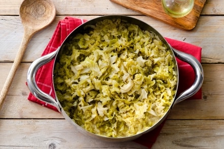 Ricetta Verza stufata in padella - Cucchiaio d'Argento