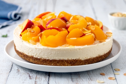 Ricetta Cheesecake alle pesche - Cucchiaio d'Argento