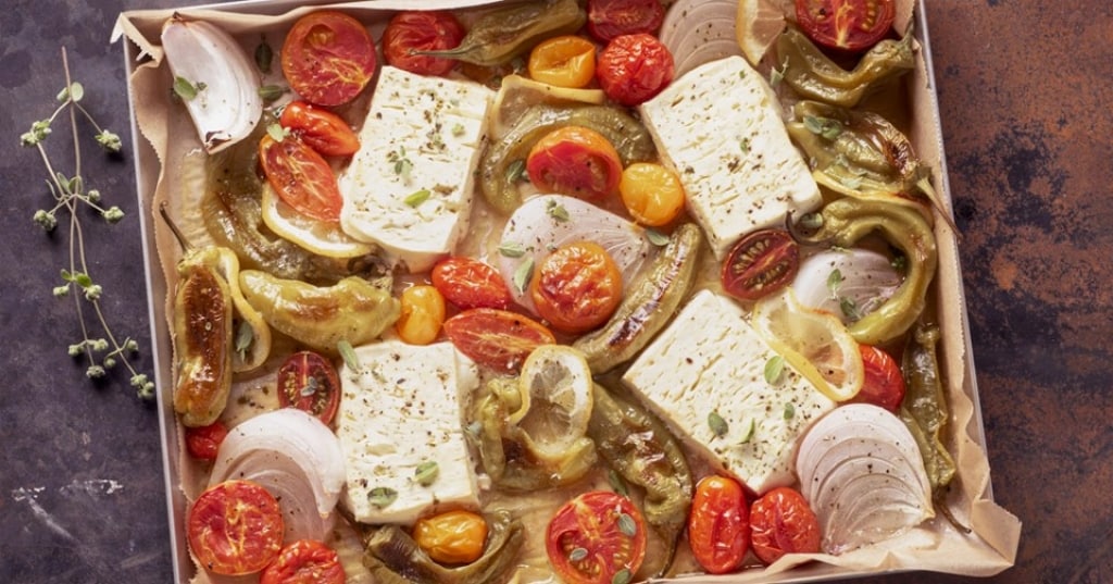 Ricetta Feta al forno con verdure - Cucchiaio d'Argento