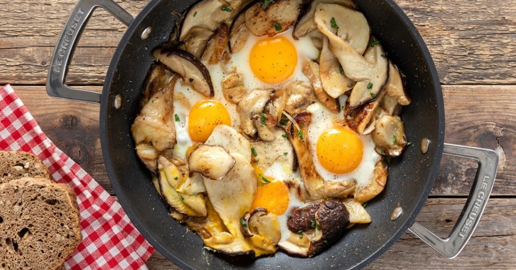 Ricetta Uova con i funghi - Cucchiaio d'Argento