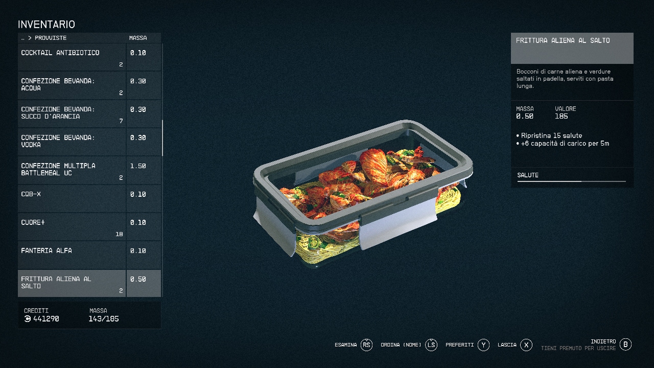 Come si mangia in Starfield: insetti, cubi di proteine e carne ...