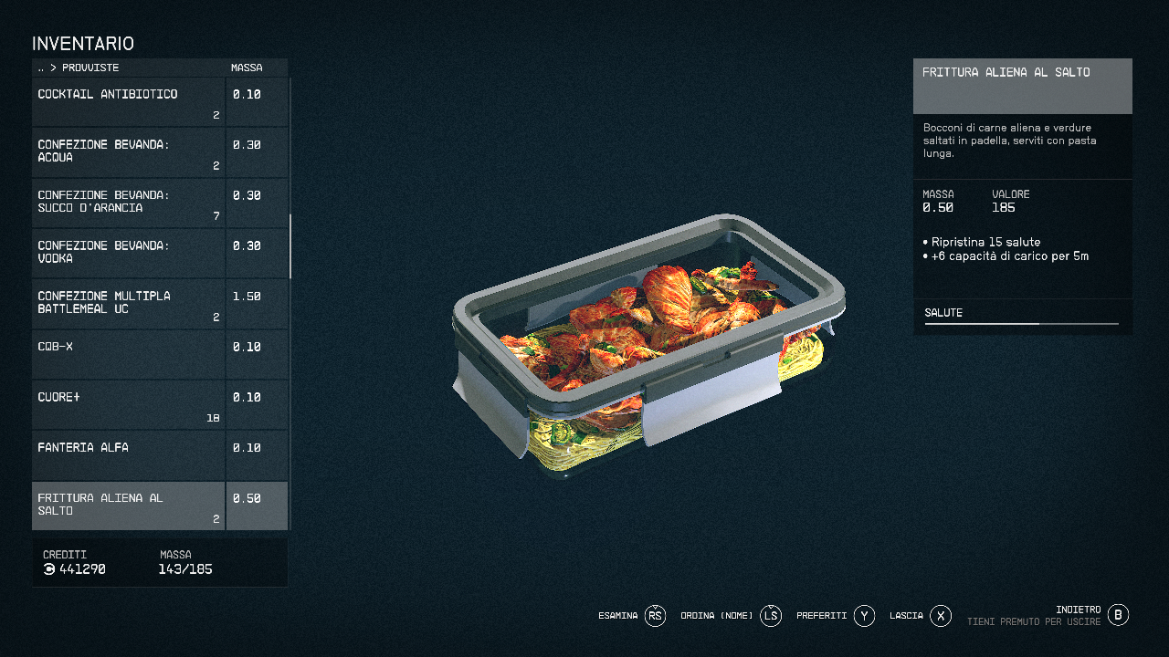 Come si mangia in Starfield: insetti, cubi di proteine e carne ...