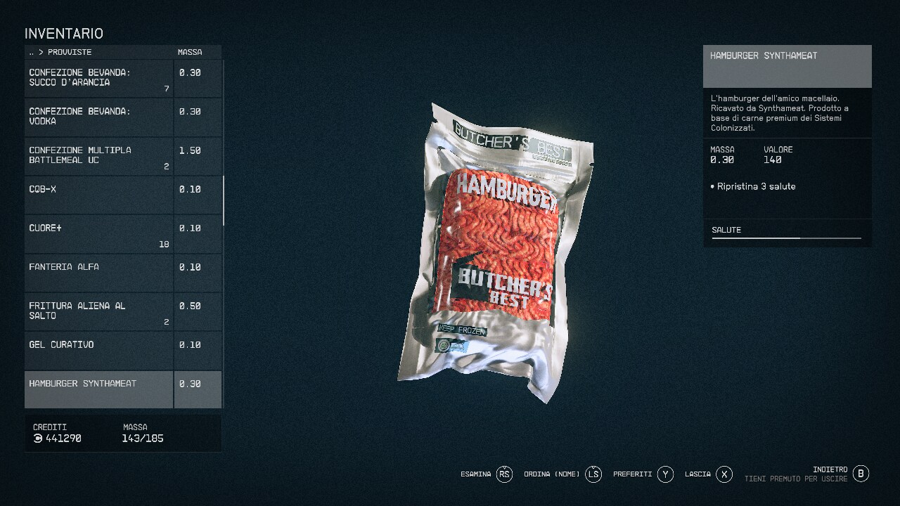 Come si mangia in Starfield: insetti, cubi di proteine e carne ...